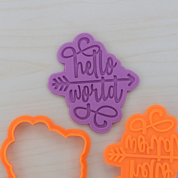 Hello Stamp - Etsy