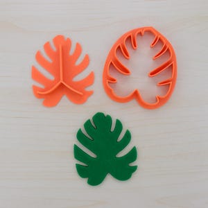 Tropical Leaf Fondant Cutter With Plunger 100 363 - Etsy