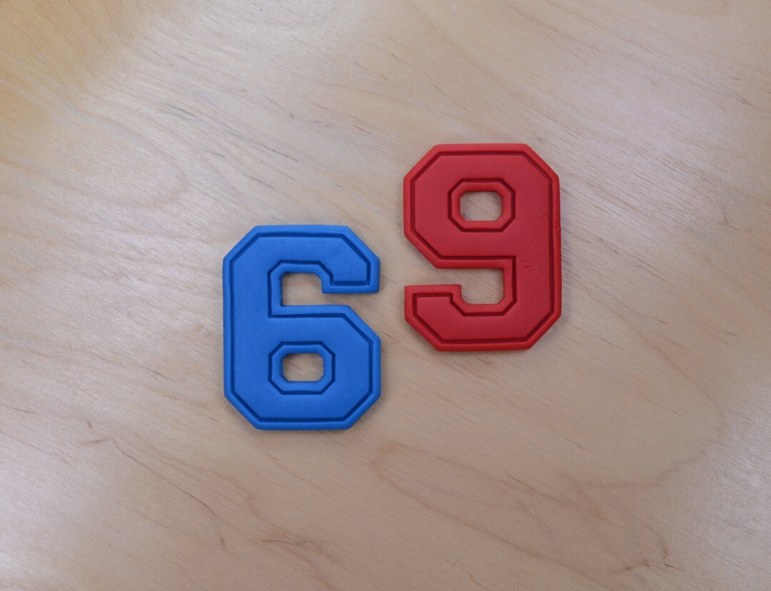 Varsity Number Six/nine Cookie Cutter - Etsy