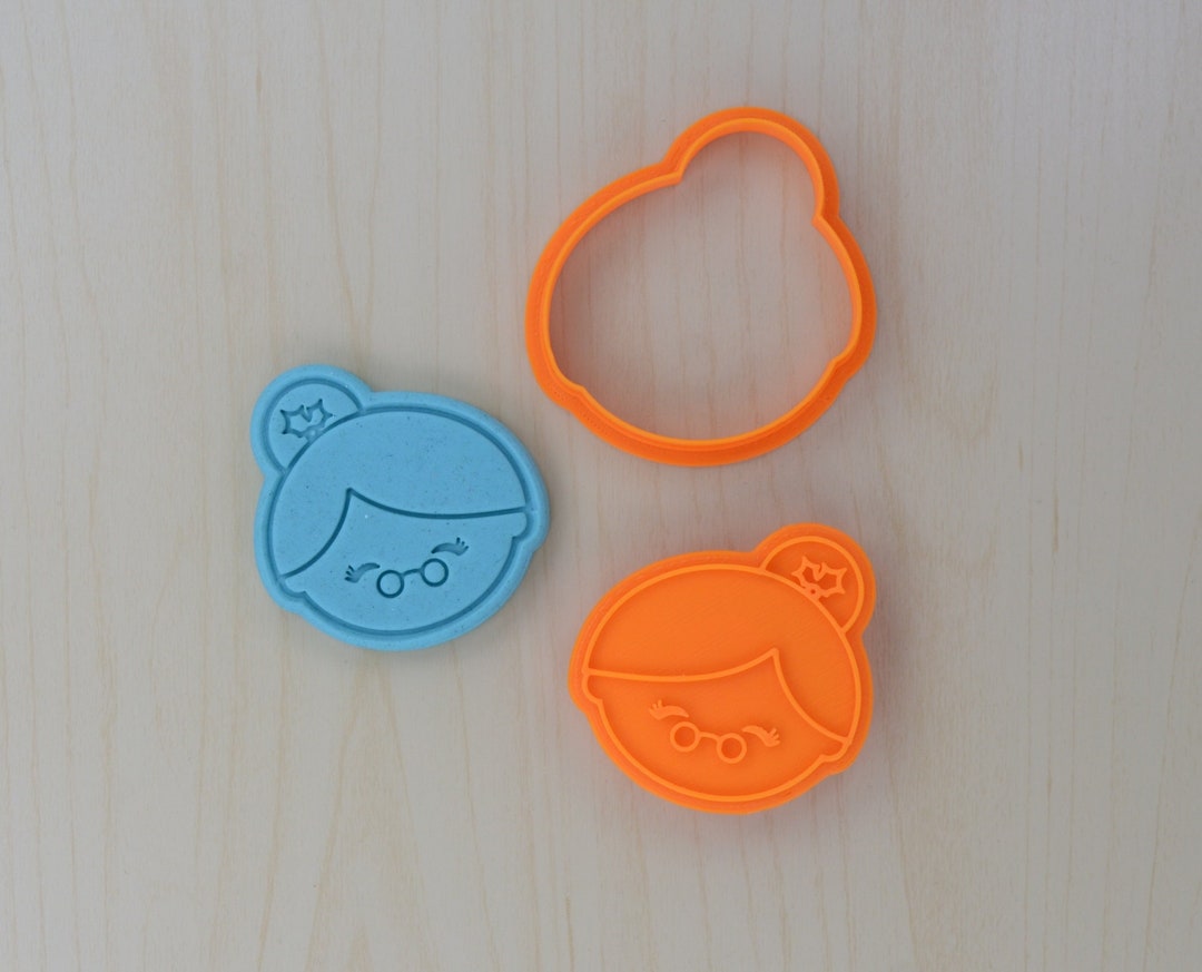 Mrs. Claus Head Cookie Cutter and Stamp Set 797 - Etsy