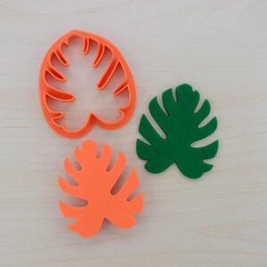 Tropical Leaf Fondant Cutter With Plunger 100 363 - Etsy