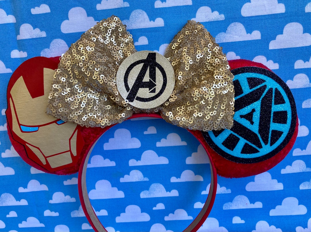 Iron Man Themed Mouse Ears - Etsy