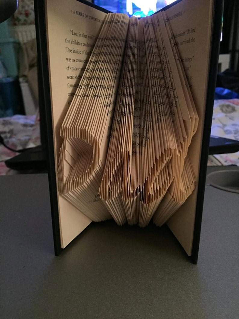 Book Folding Alphabet 'sassy' Individual Letters to - Etsy