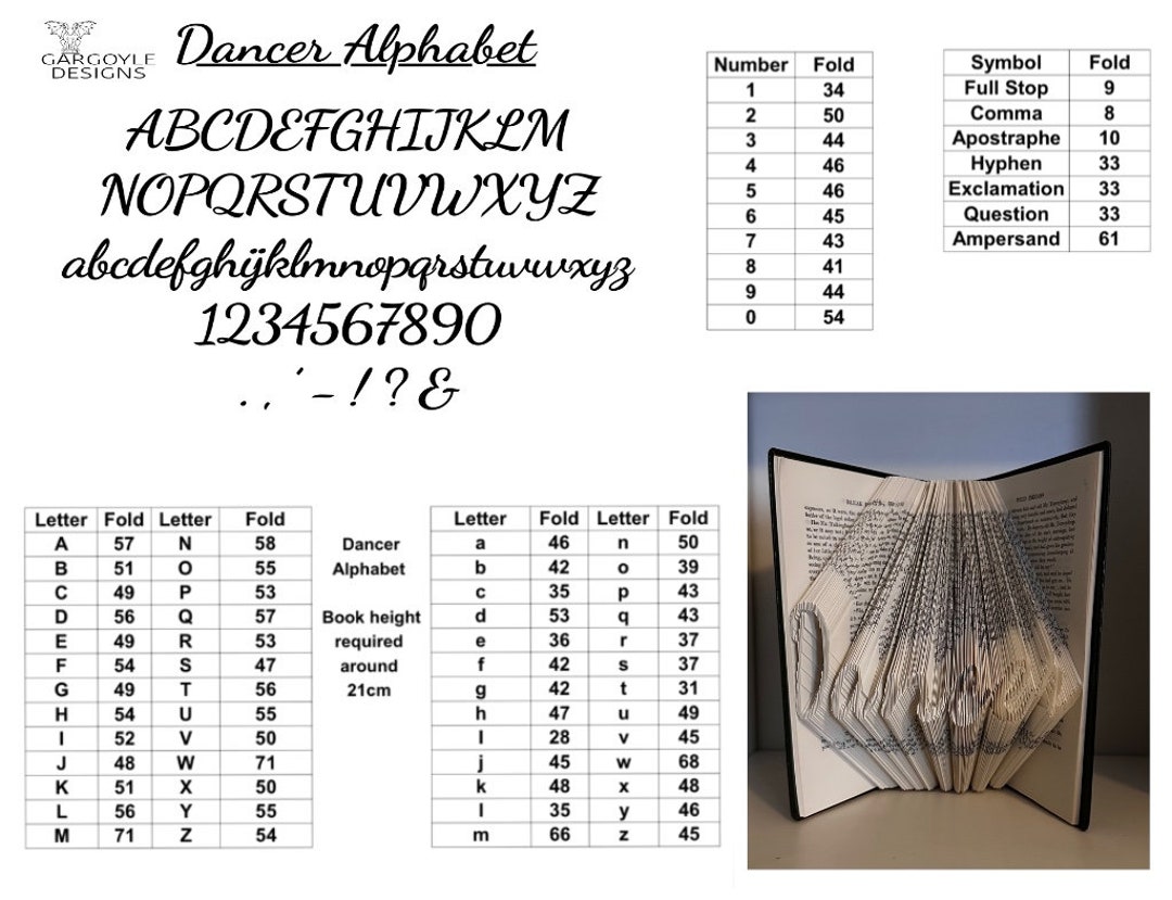 Book Folding Alphabet - Dancer Alphabet - Individual Letters to Create ...