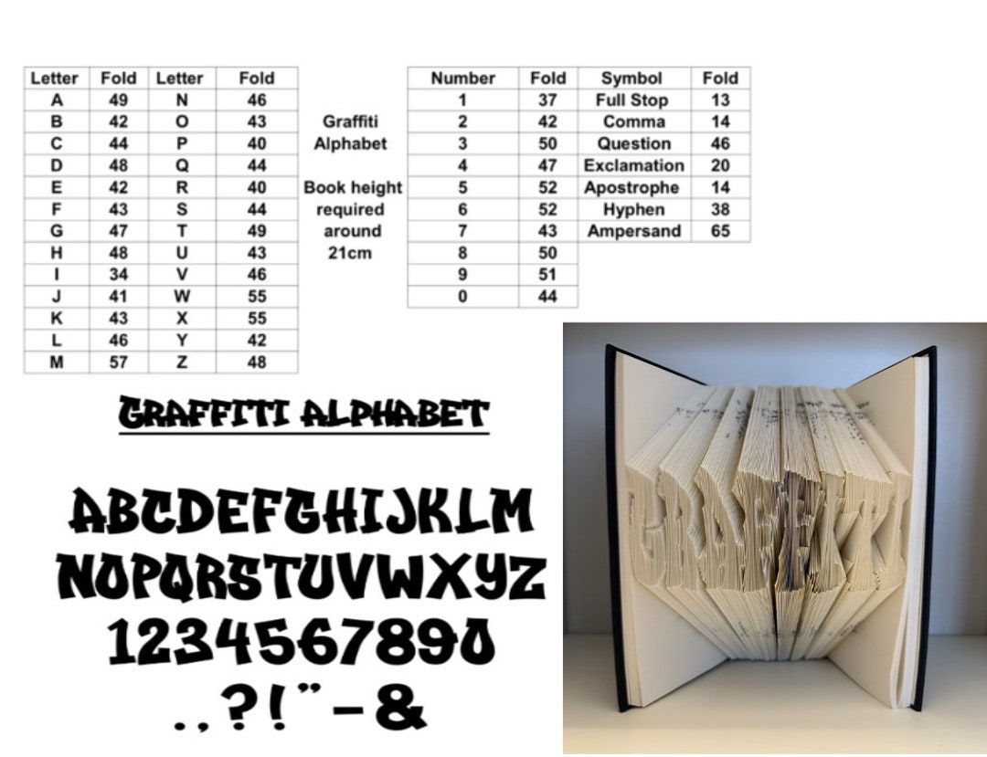 Graffiti Book Folding Alphabet - Individual Letters to Create Words ...