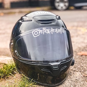 Motorbike Helmet FONT 1 - Lid, Instagram - Tiktok Vinyl Sticker - Label ...