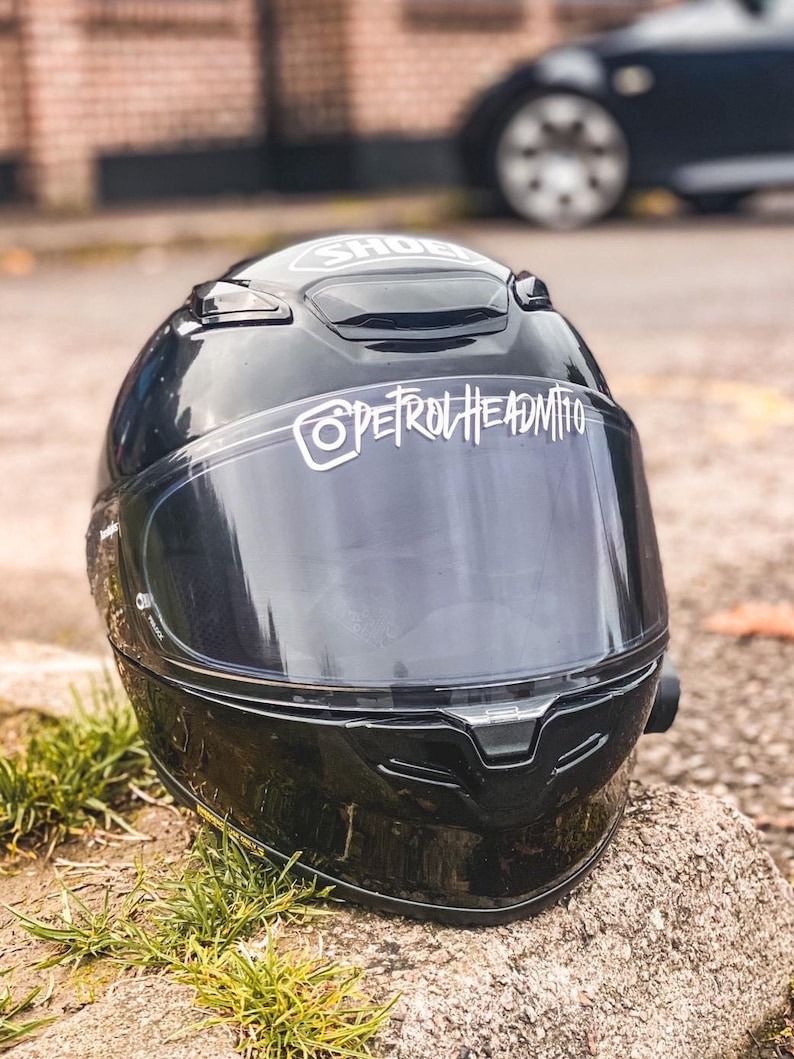 Motorbike Helmet FONT 1 - Lid, Instagram - Tiktok Vinyl Sticker - Label ...