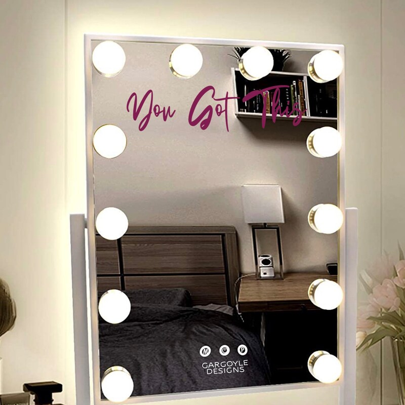 Vanity Mirror Decal - Etsy