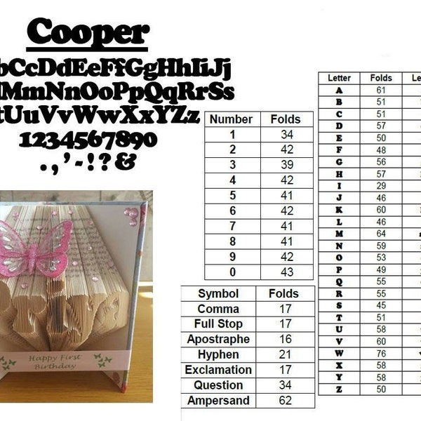 Book Folding Pattern Alphabet - Etsy