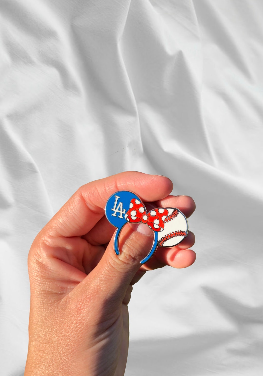 Dodgers Disney Ears Pin || Dodgers Pin || Hard Enamel Pin || Dodgers ...