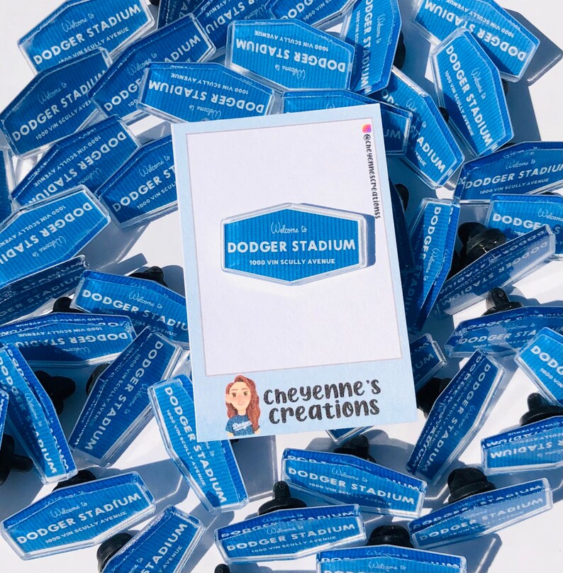 Mini Dodgers Stadium Sign Acrylic Pin Dodgers Gift | Etsy