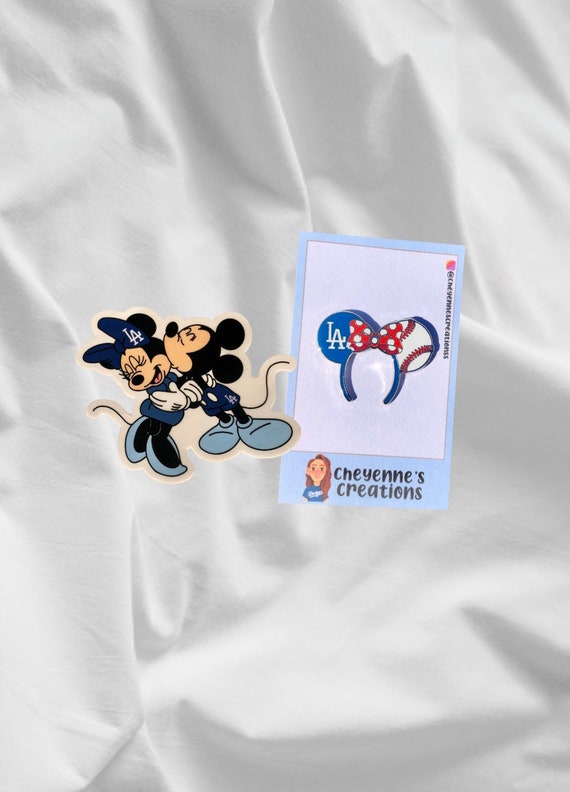 Dodgers Minnie Pin and Sticker Pack Dodgers Gift Disney | Etsy