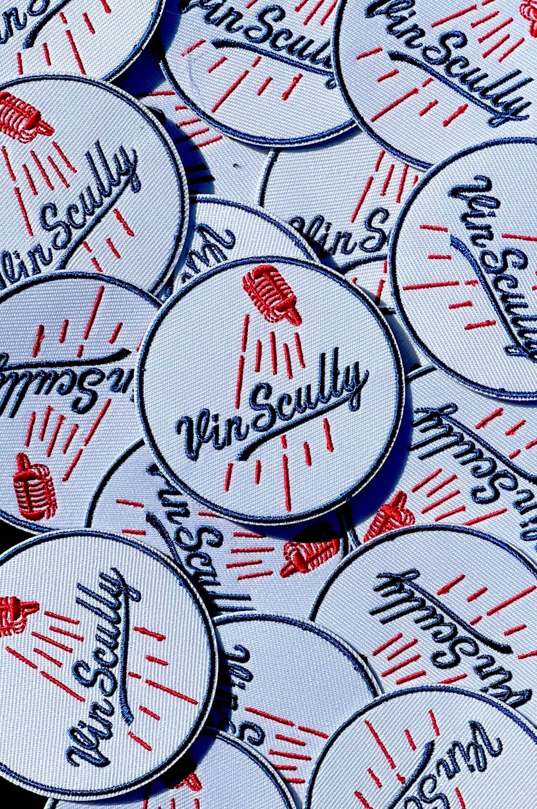 Vin Scully Iron On/sew on Patch || Dodgers Patch - Etsy