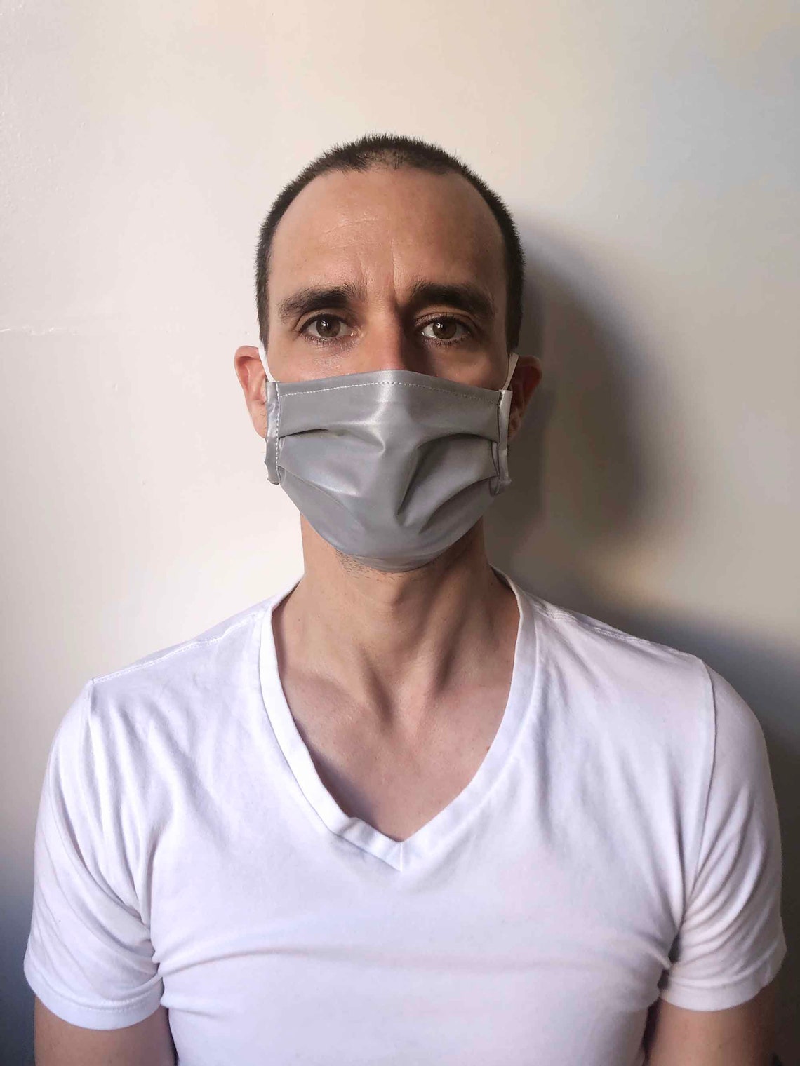 Cyberpunk mask Light up Mask Reflective Face Mask Rave | Etsy