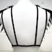 Black Lace Feather Bralette Rhinestone Embellished Top - Etsy