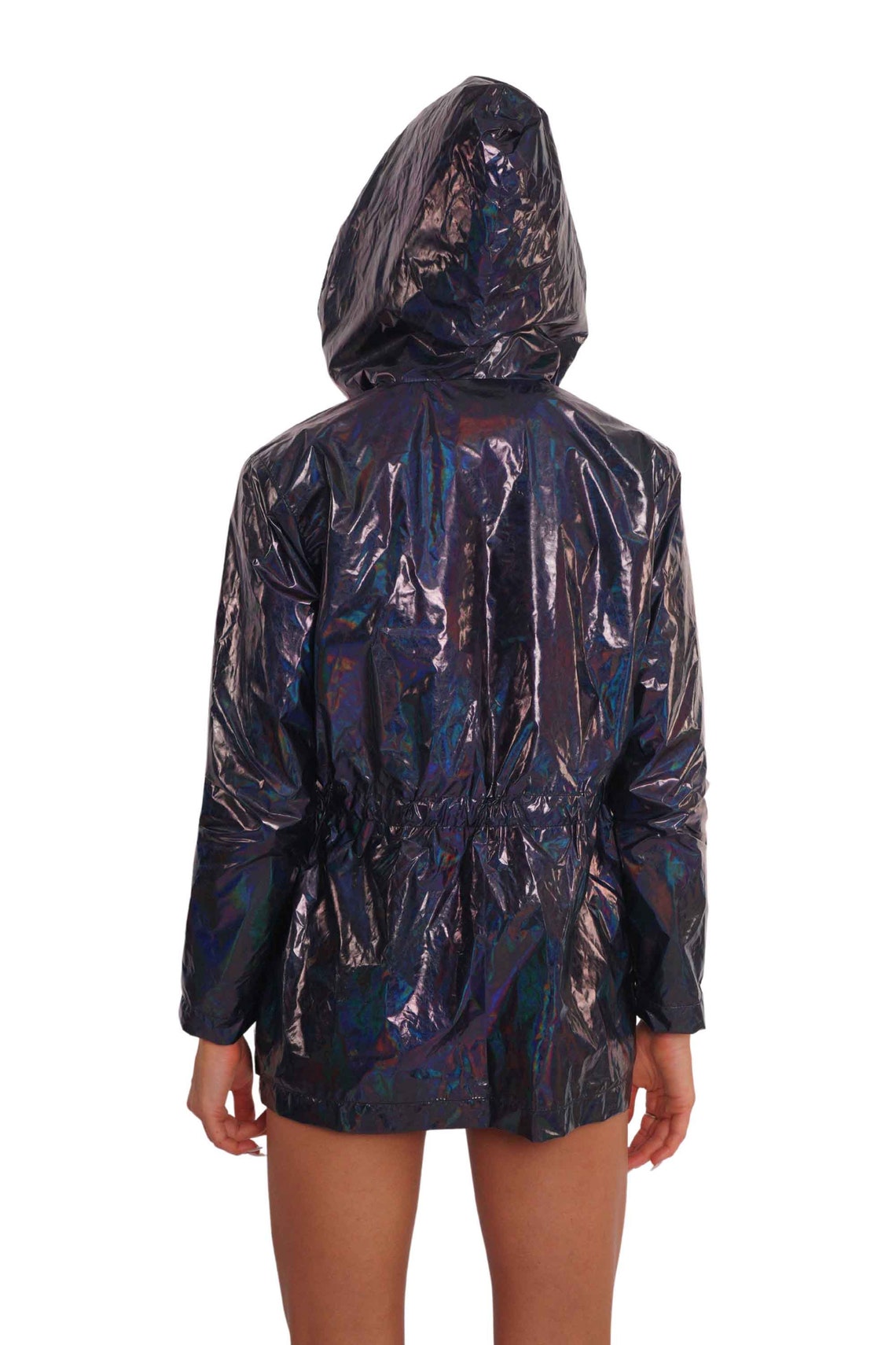 Eco Friendly PVC Raincoat Vinyl Raincoat Waterproof Jacket Rave Cloak ...