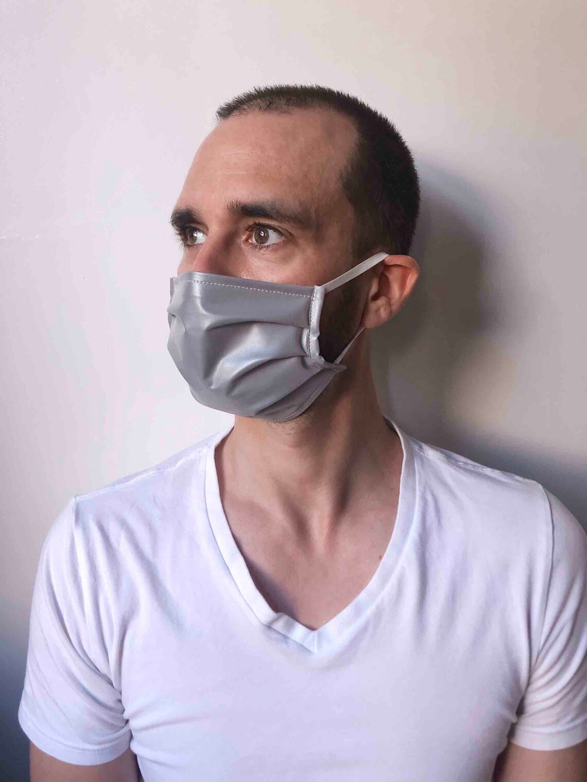 Cyberpunk mask Light up Mask Reflective Face Mask Rave | Etsy