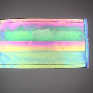 Reflective Face Mask, Cybergoth Mask, Rave Mask, Rainbow Mask, Water ...