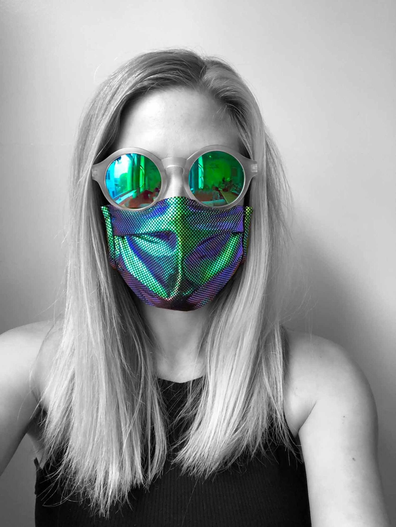 Rave Mask Face Mask Dust Mask Reusable Mask Holographic - Etsy