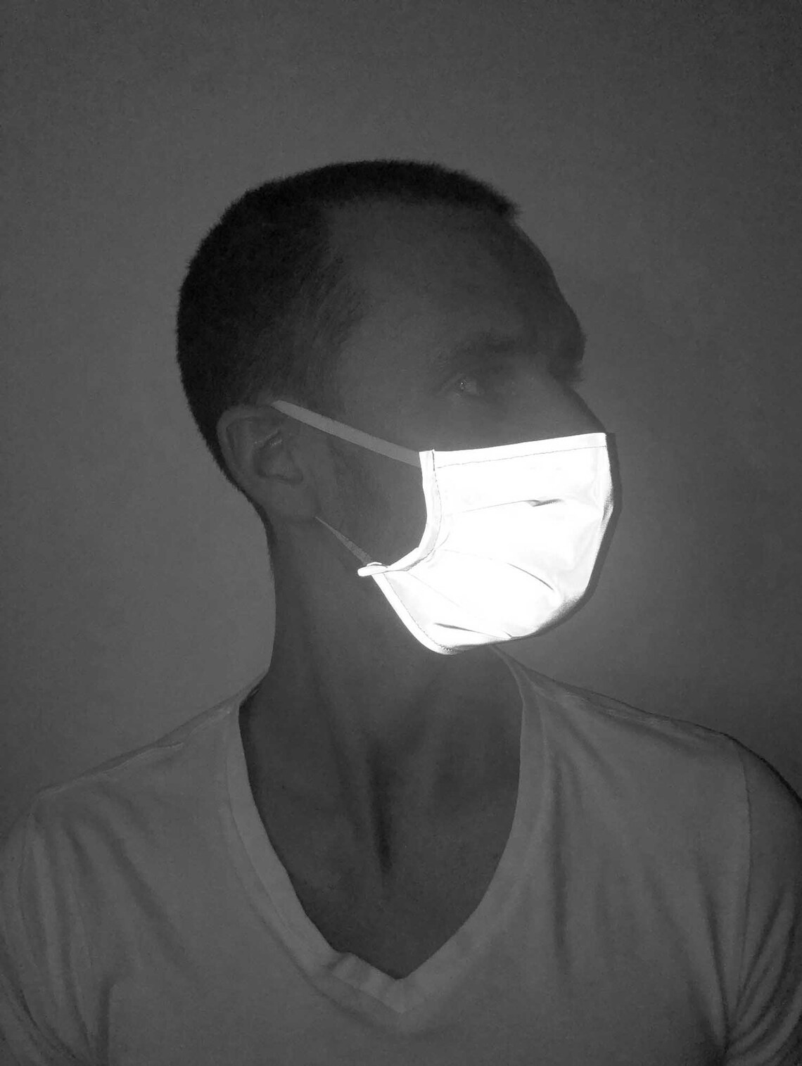 Cyberpunk mask Light up Mask Reflective Face Mask Rave | Etsy