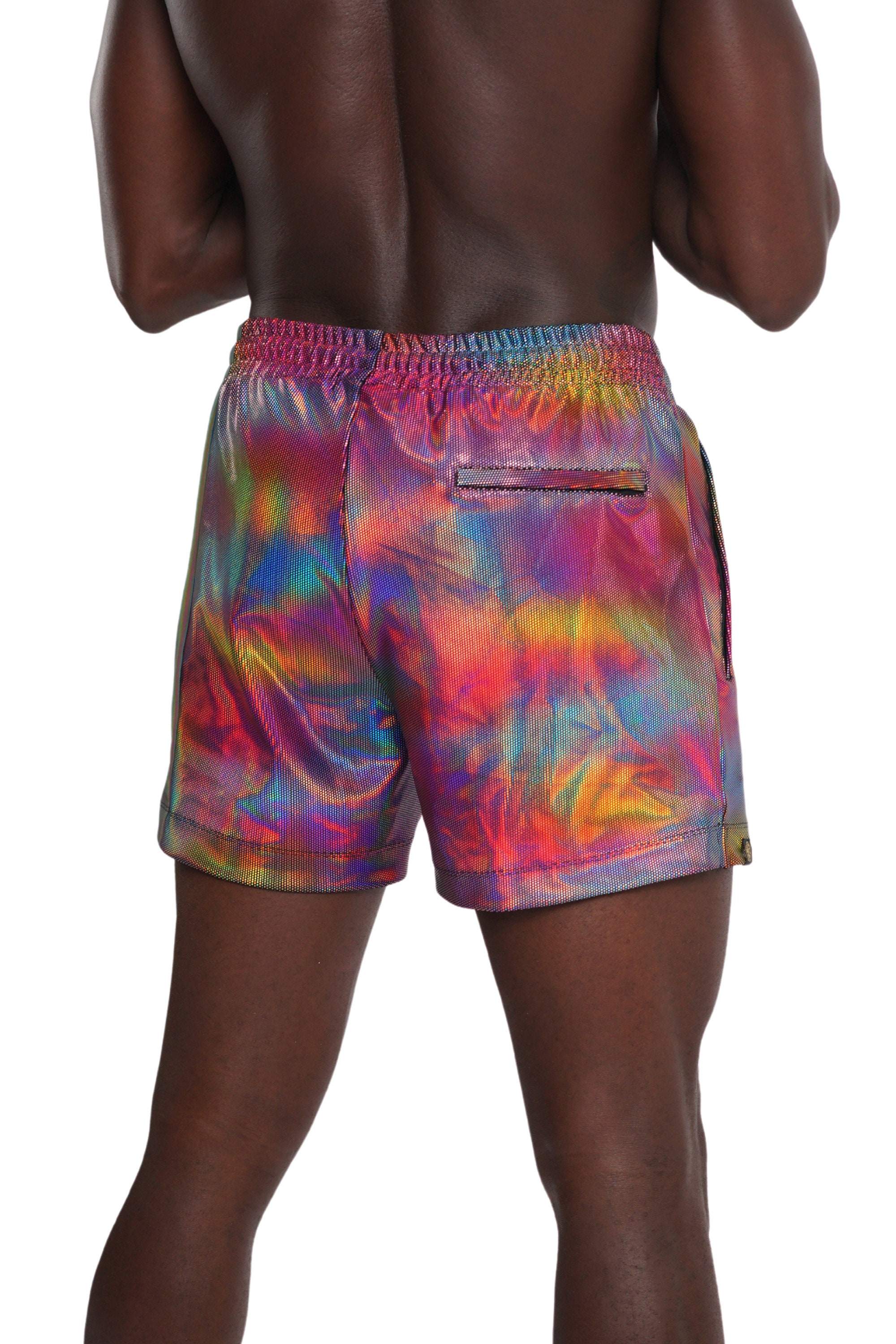 Rainbow Shorts Trippy Shorts Rave Festival Outfits Music Festival ...