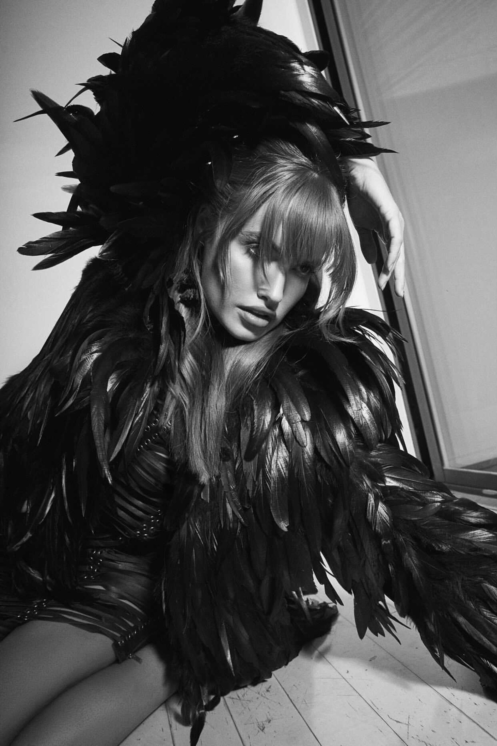 Feather Coat Halloween Raven Costume Black Feather Jacket - Etsy UK