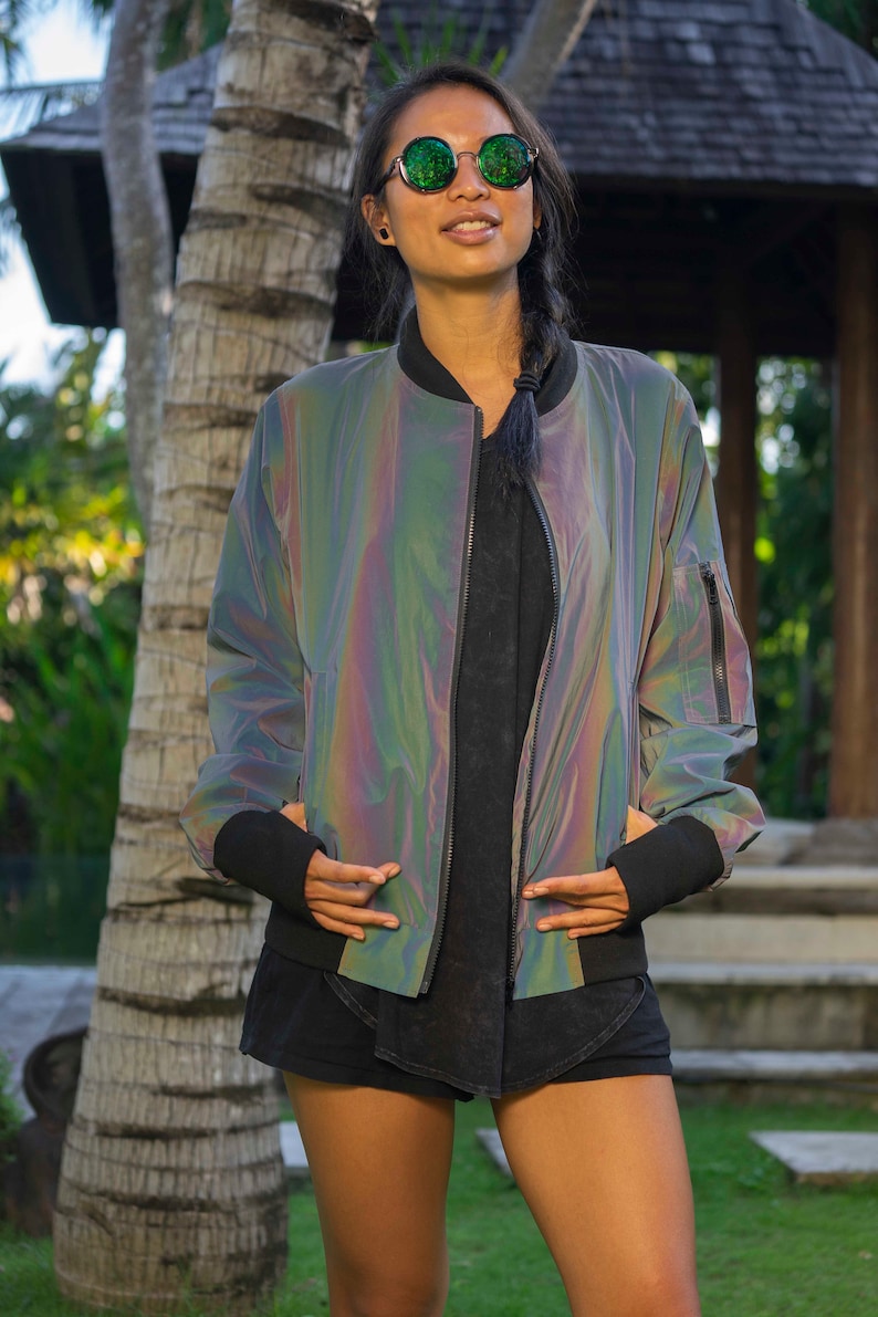 Cyberpunk Jacket, Reflective Jacket, Holographic Jacket, Futuristic ...