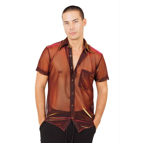 Mens Sheer Shirt - Etsy