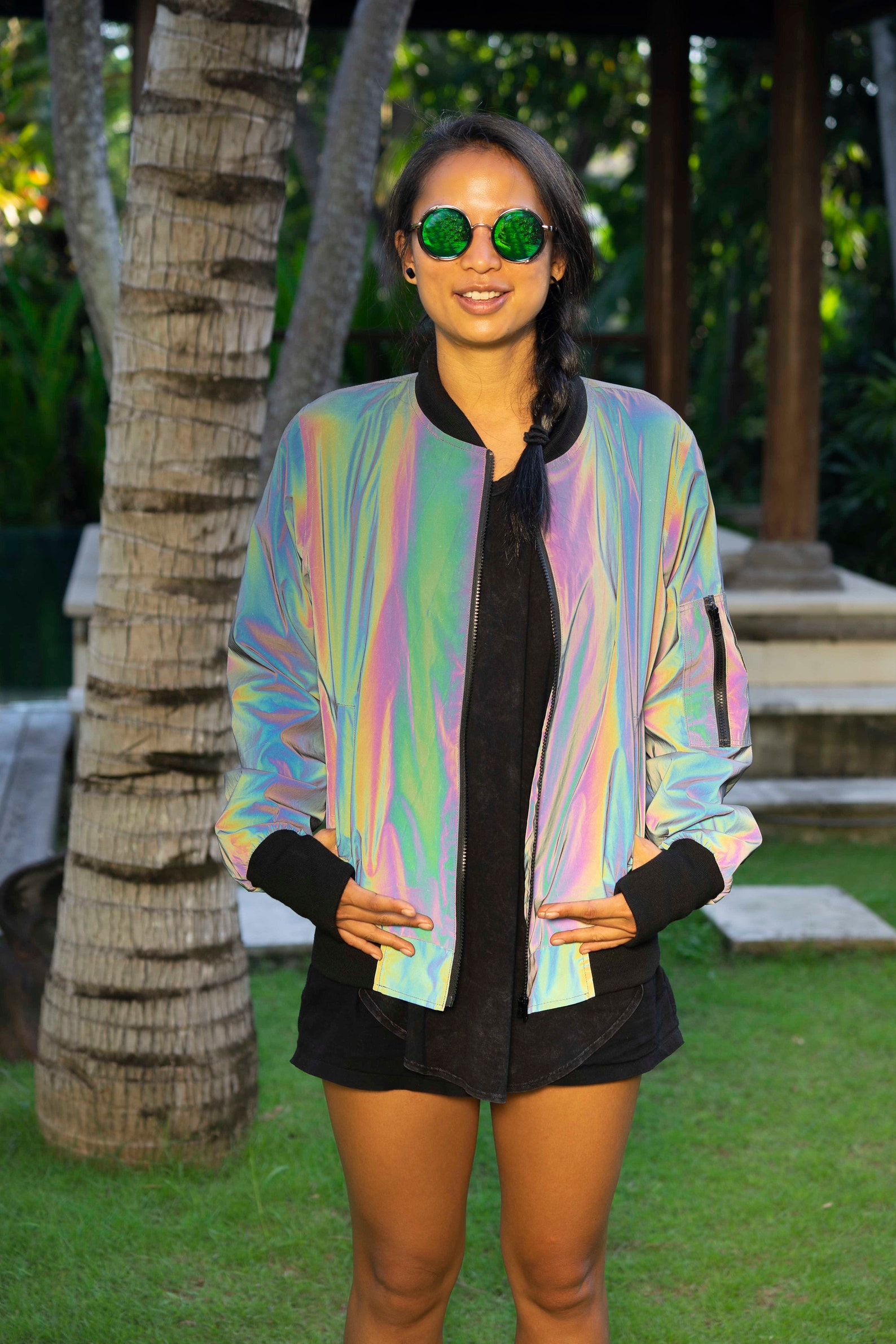 Cyberpunk Jacket, Reflective Jacket, Holographic Jacket, Futuristic ...