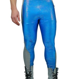 Blue Merman Meggings Mens Leggings Reflective Pants | LOVE KHAOS - Etsy
