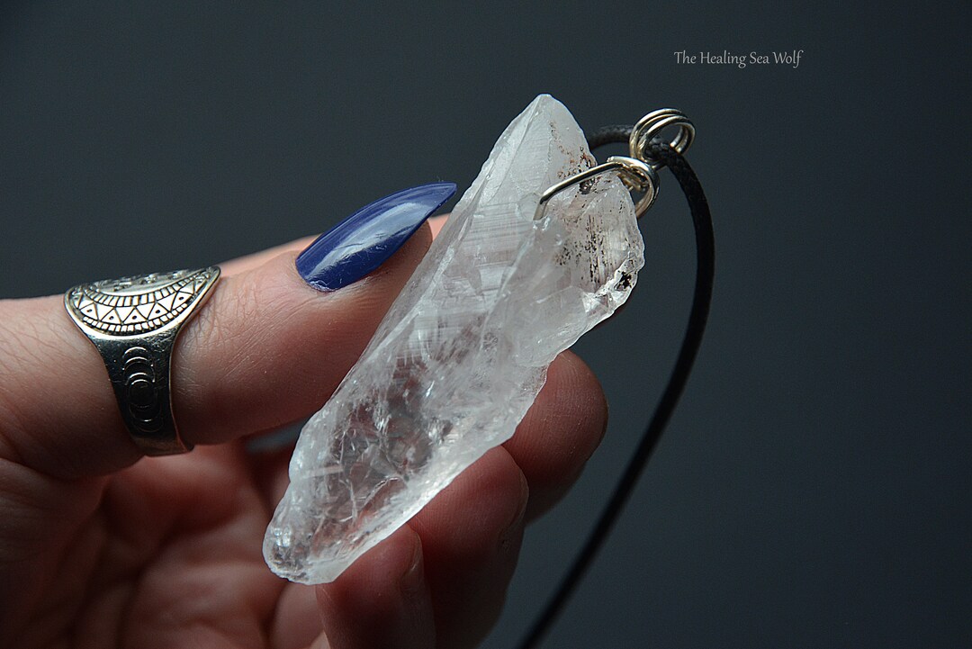 Vibrational Ascension Azeztulite Satyaloka Quartz Crystal Necklace With ...