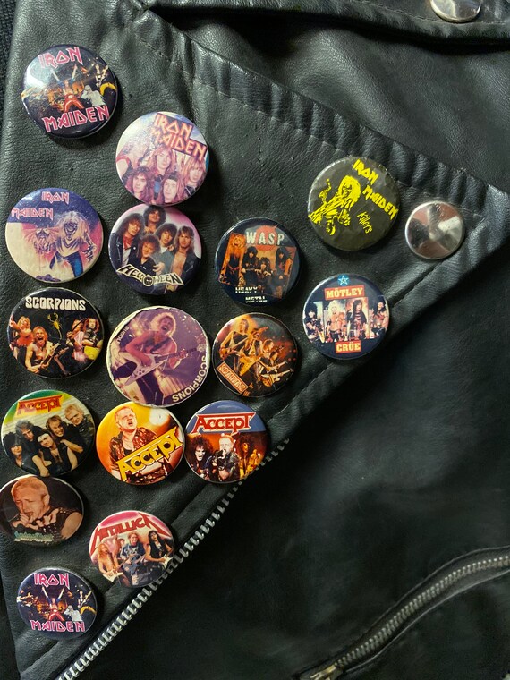 1970's Metal Band Memorabilia Motorcycle Vest - Gem