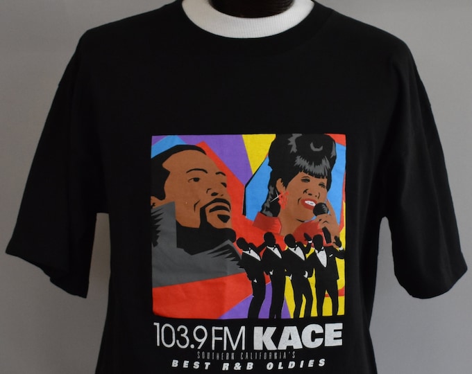 Vintage 90s KACE 103.9 Tee, 1980s Los Angeles Radio Station T-shirt, R ...