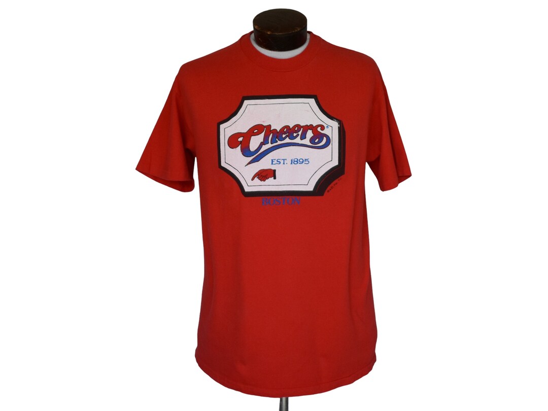 Vintage 80s Cheers Boston Sign Tee, 1980s Massachusetts Souvenir T ...