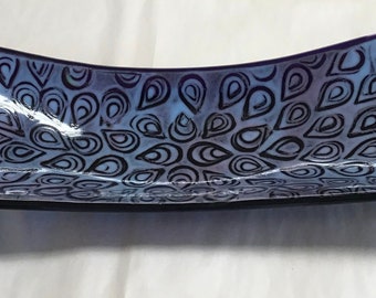 Purple Glass Platter | Etsy