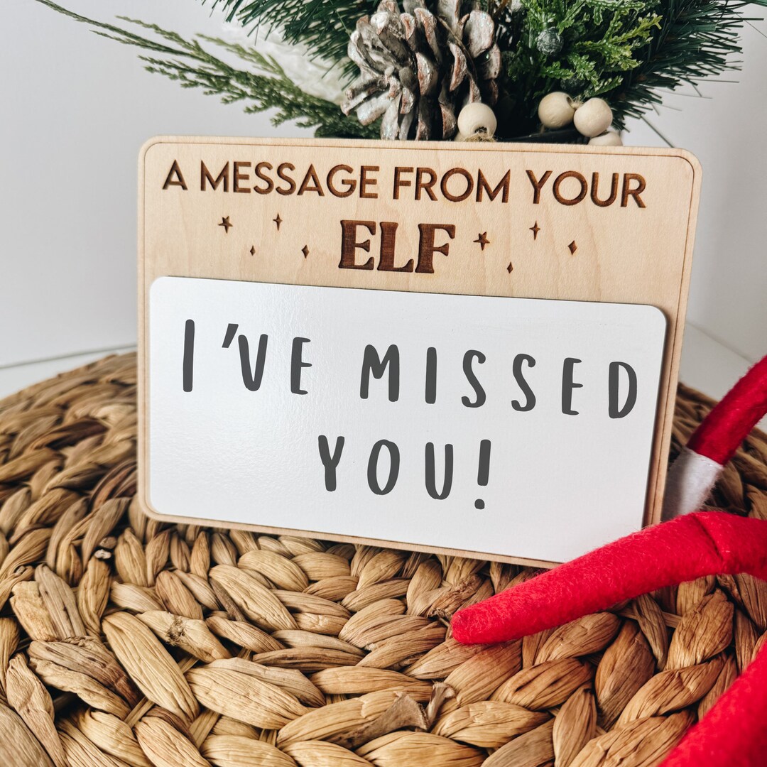 Elf Props, Elf Message, A Message From Your Elf, Christmas Decor, Fun ...