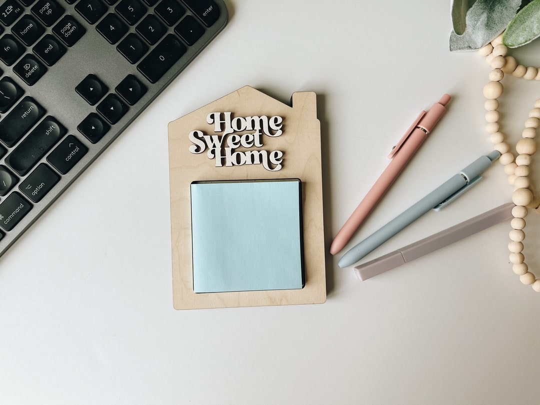 Home Sticky Note Pad Holder, Closing Gift, Realtor Notes, Post It Notes ...
