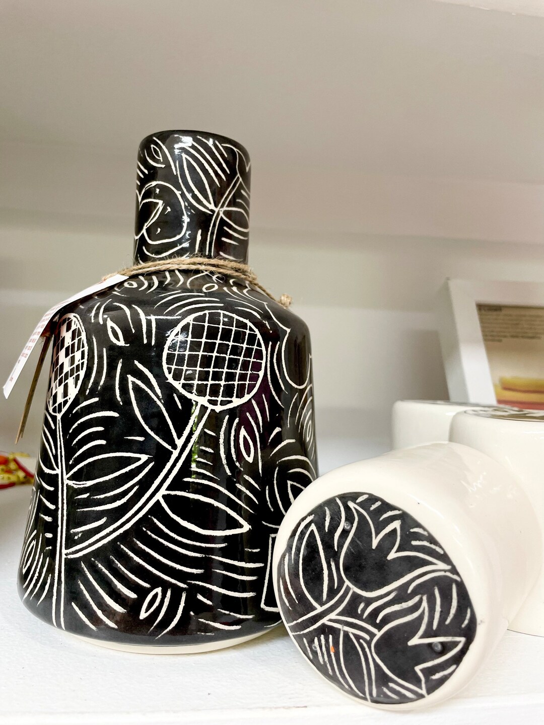 Ceramic Water Jug - Personalised Water Bottle - Water Pitcher ...