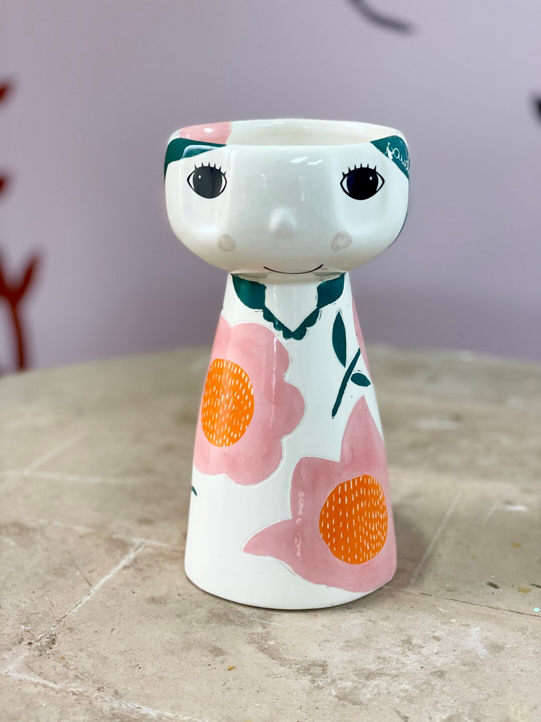 LIMITED EDITION - Saudade Ceramic Tall Vase - Ceramic Vase - Flower ...