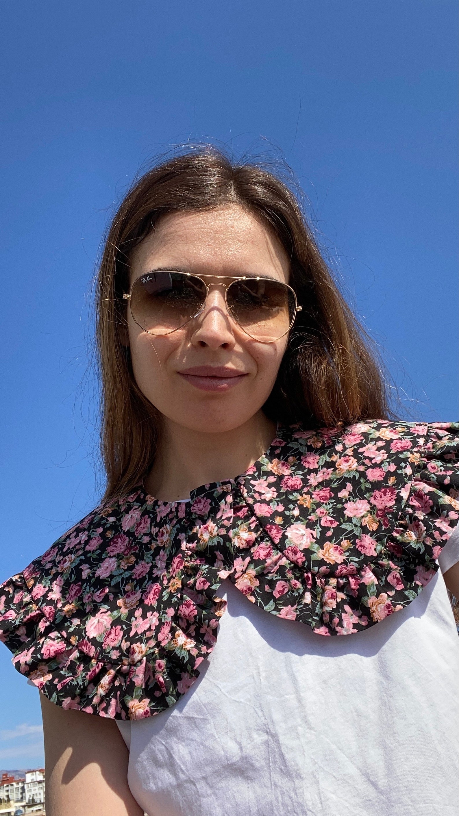 Floral Oversized Collar Women Cute Detachable Collar Statement | Etsy