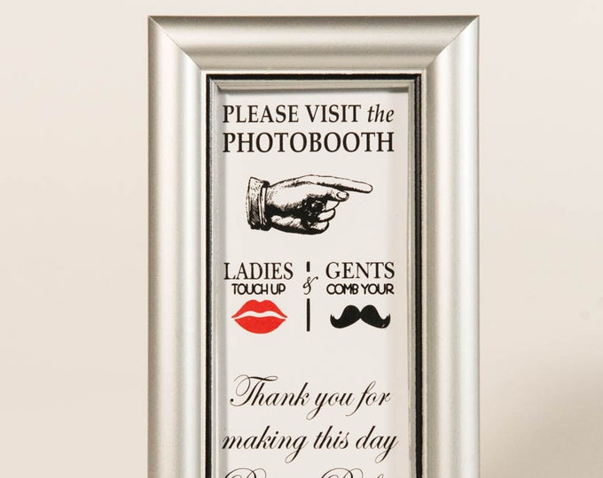 Photo Booth Frame, 2x6, Magnetic Photo Booth Frame With Photo Booth ...