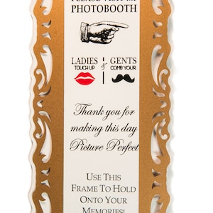 Photo Booth Frame, 2x6, Magnetic Photo Booth Frame With Photo Booth ...