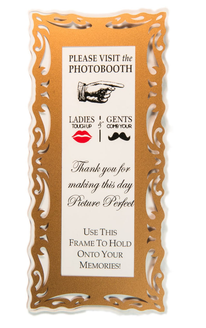 Photo Booth Frame 2x6 magnetic photo booth frame with photo - Etsy.de