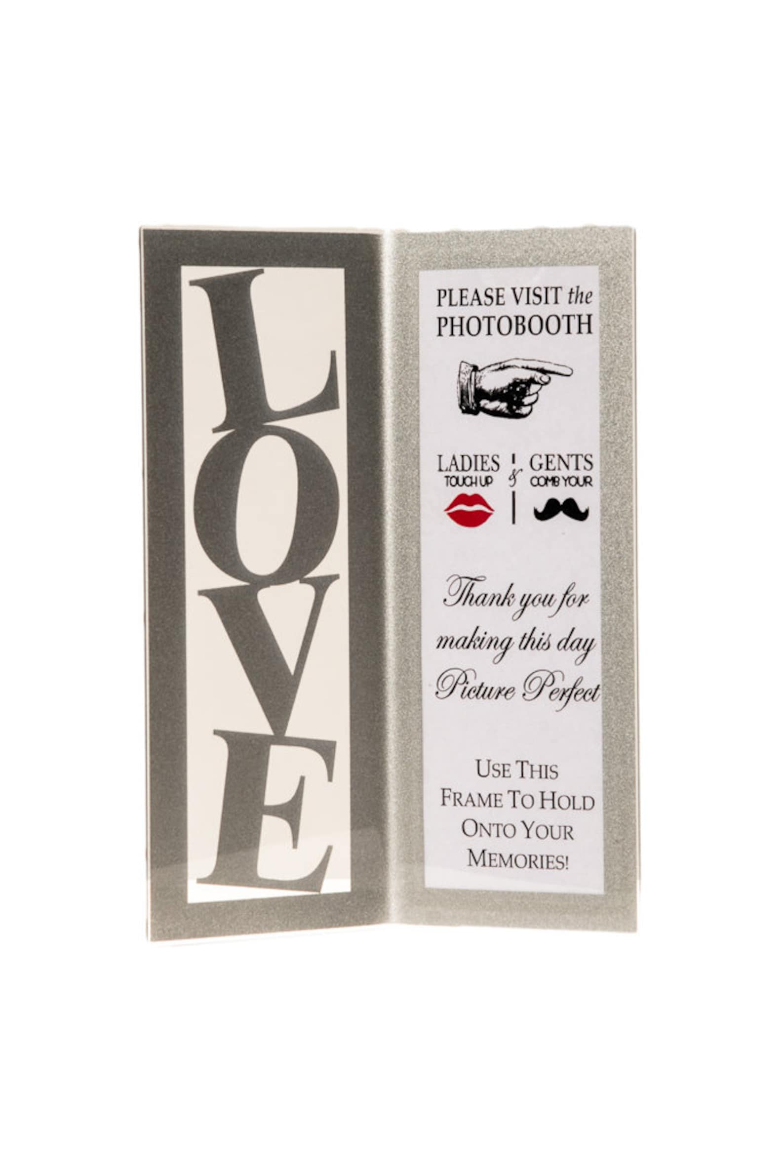 Photo Booth Frame 2x6 LOVE Photo Booth Frame With Photo - Etsy
