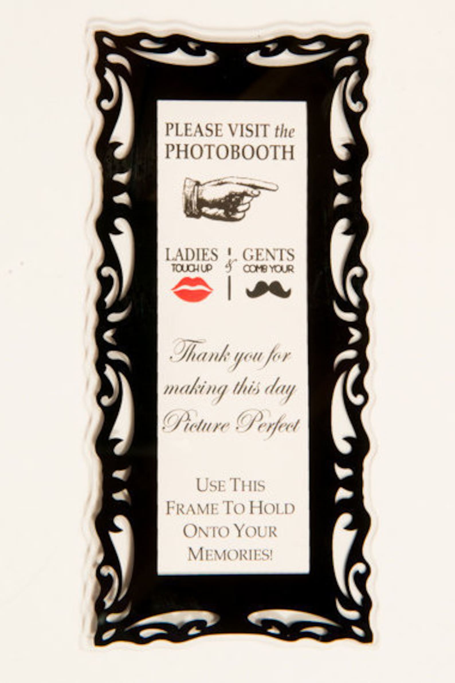 Photo Booth Frame, 2x6, Magnetic Photo Booth Frame With Photo Booth ...