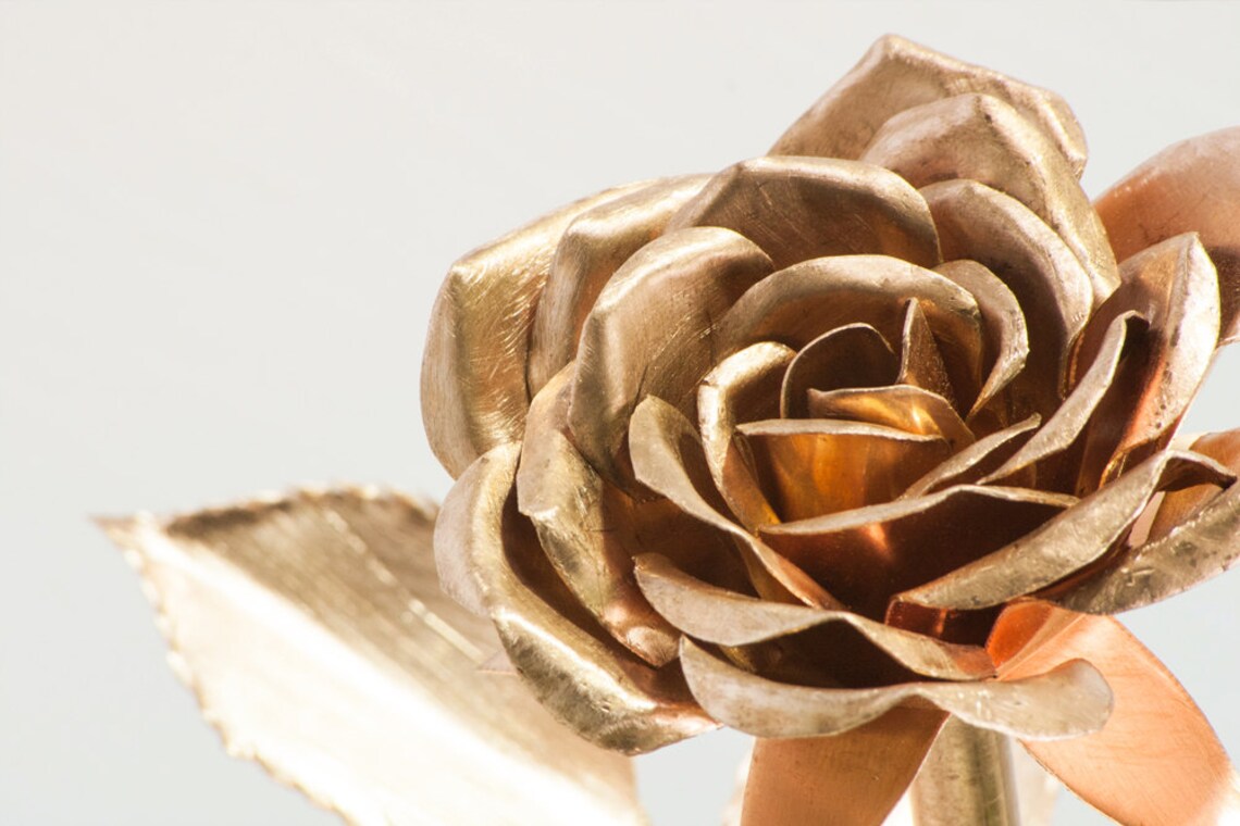 Perfect Handcrafted Copper Rose - Etsy