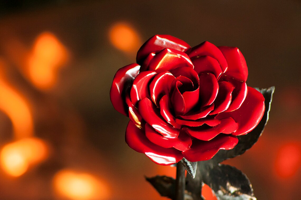 Metal Rose Roses Perfect Handmade Forged Iron Steel Rose Art - Etsy Canada