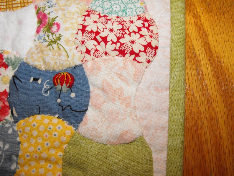 Apple Core Quilt Housewarming Gift Hand Quilted English Paper Pieced ...