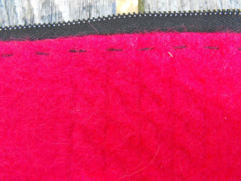 Wool Clutch, Handmade Bag, Red Bag, Red Purse, Cosmetic Bag, Toiletry ...
