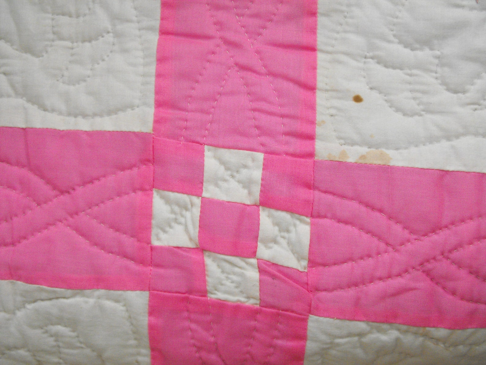 Victorian Quilt, Embroidered Quilt, Hand Quilted Bed Quilt, Wedding ...